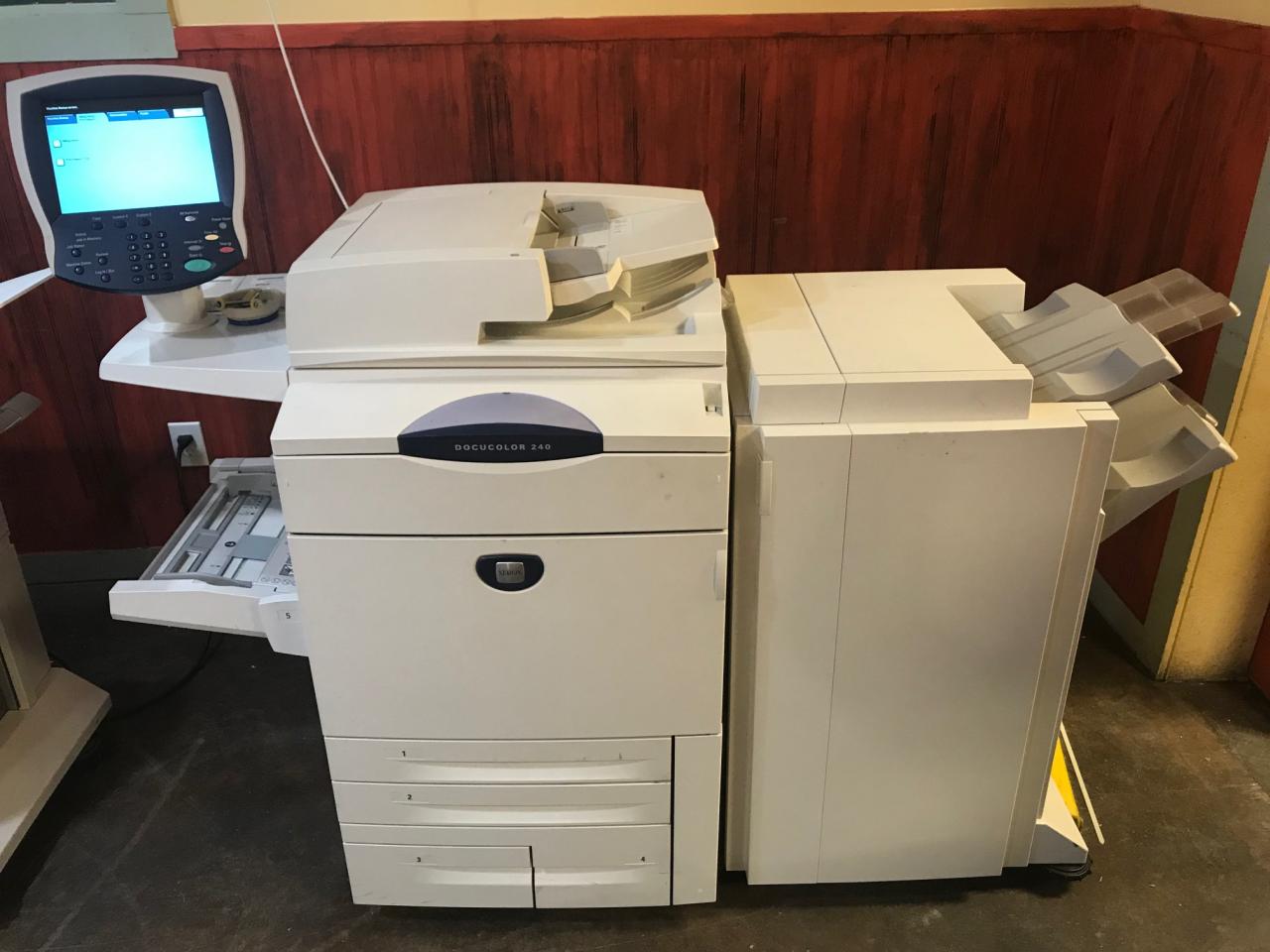 Lot #54: Xerox Color Press DocuColor 240 with Fiery - Dallas, TX ...